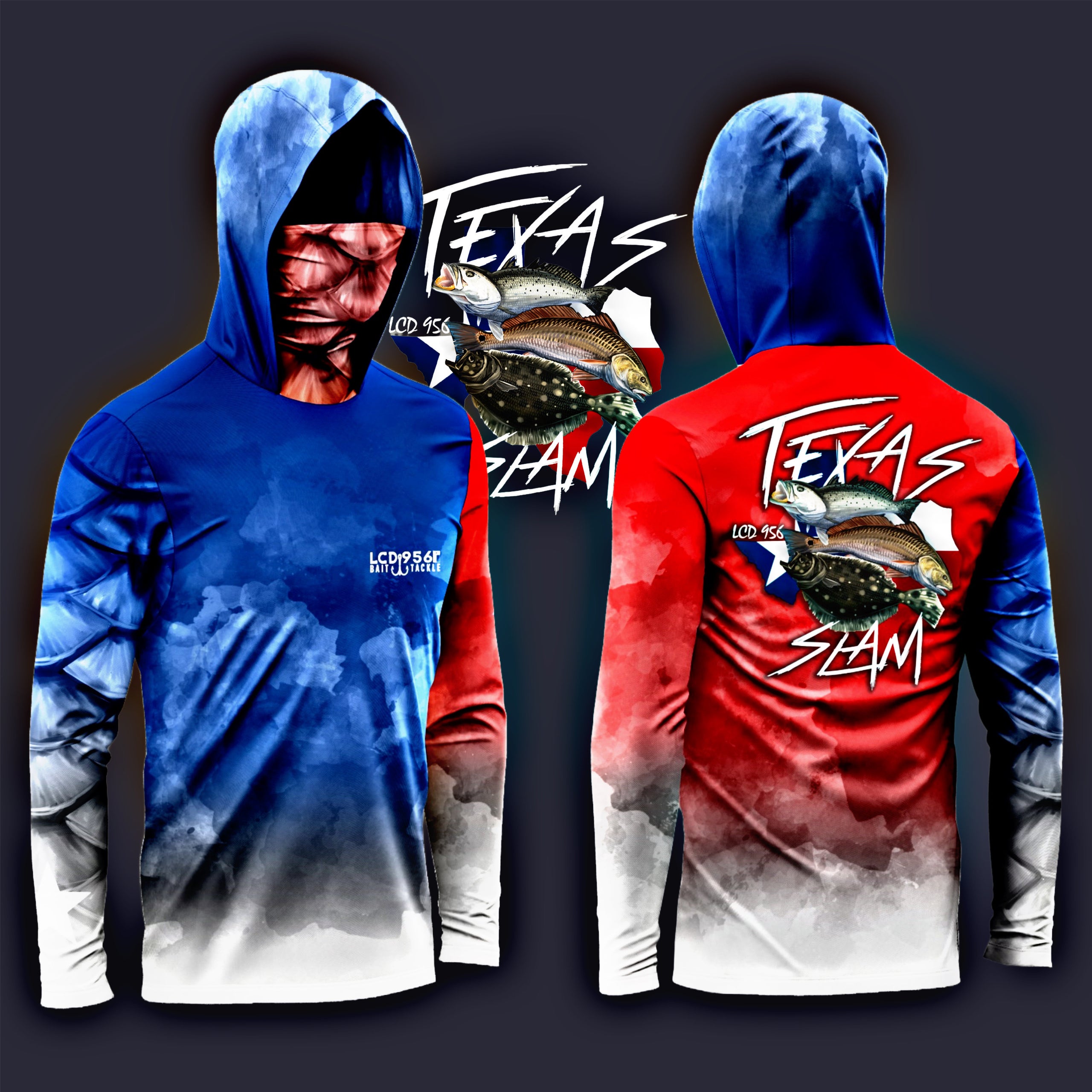 lcd 956 texas slam long sleeve hoodie mask shirt | YOUR FISHING ...
